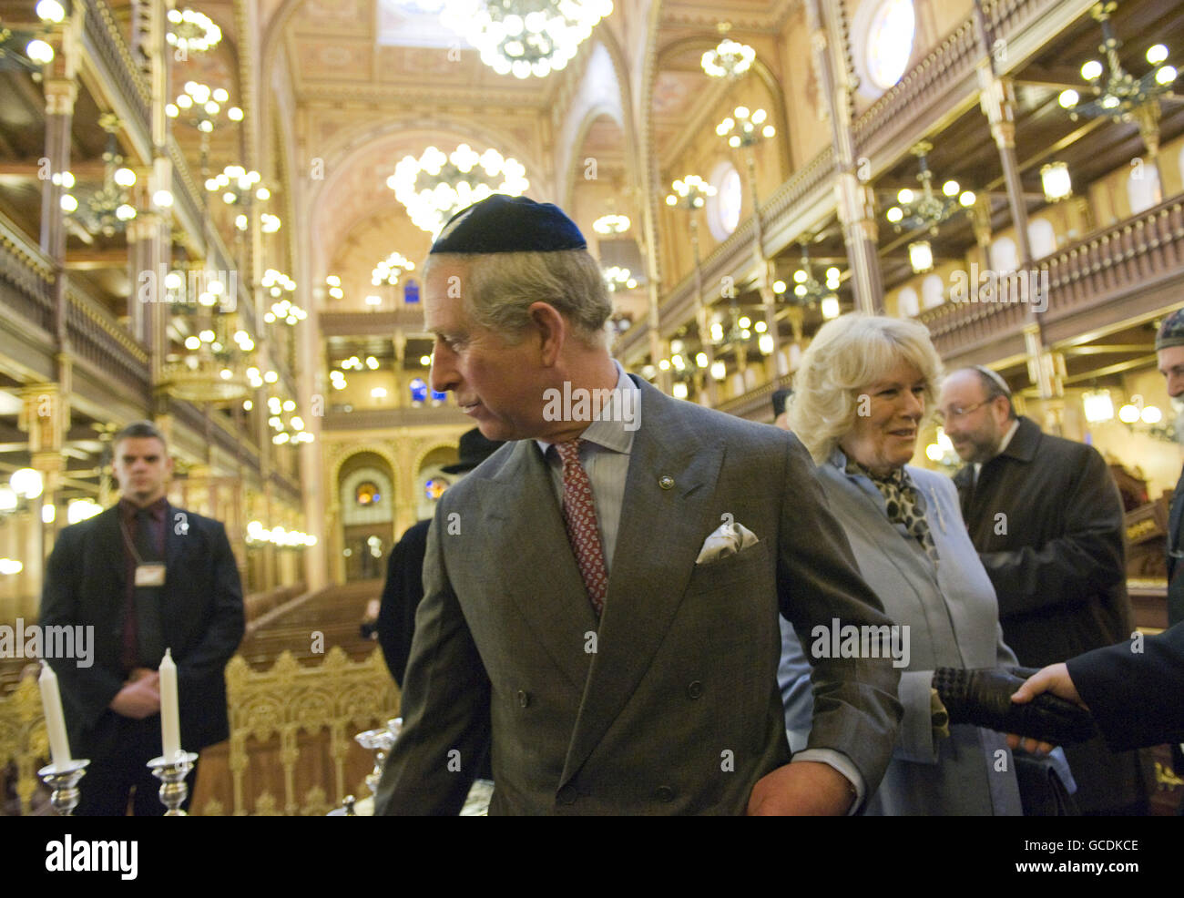 The Prince of Wales accompanied by the Duchess of Cornwall on a visit ...