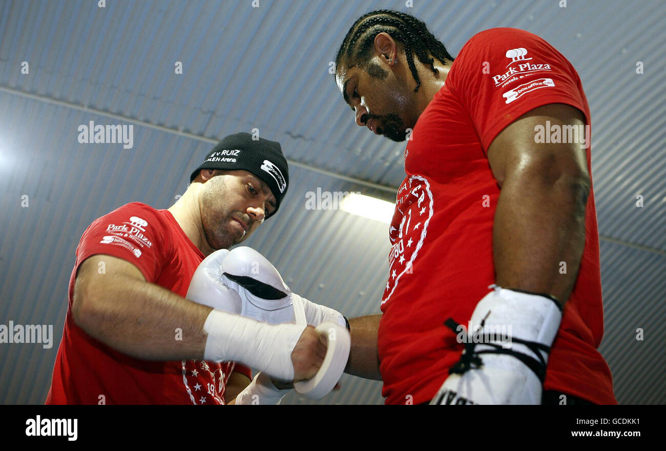 Boxing - David Haye Media Work Out - London Stock Photo - Alamy