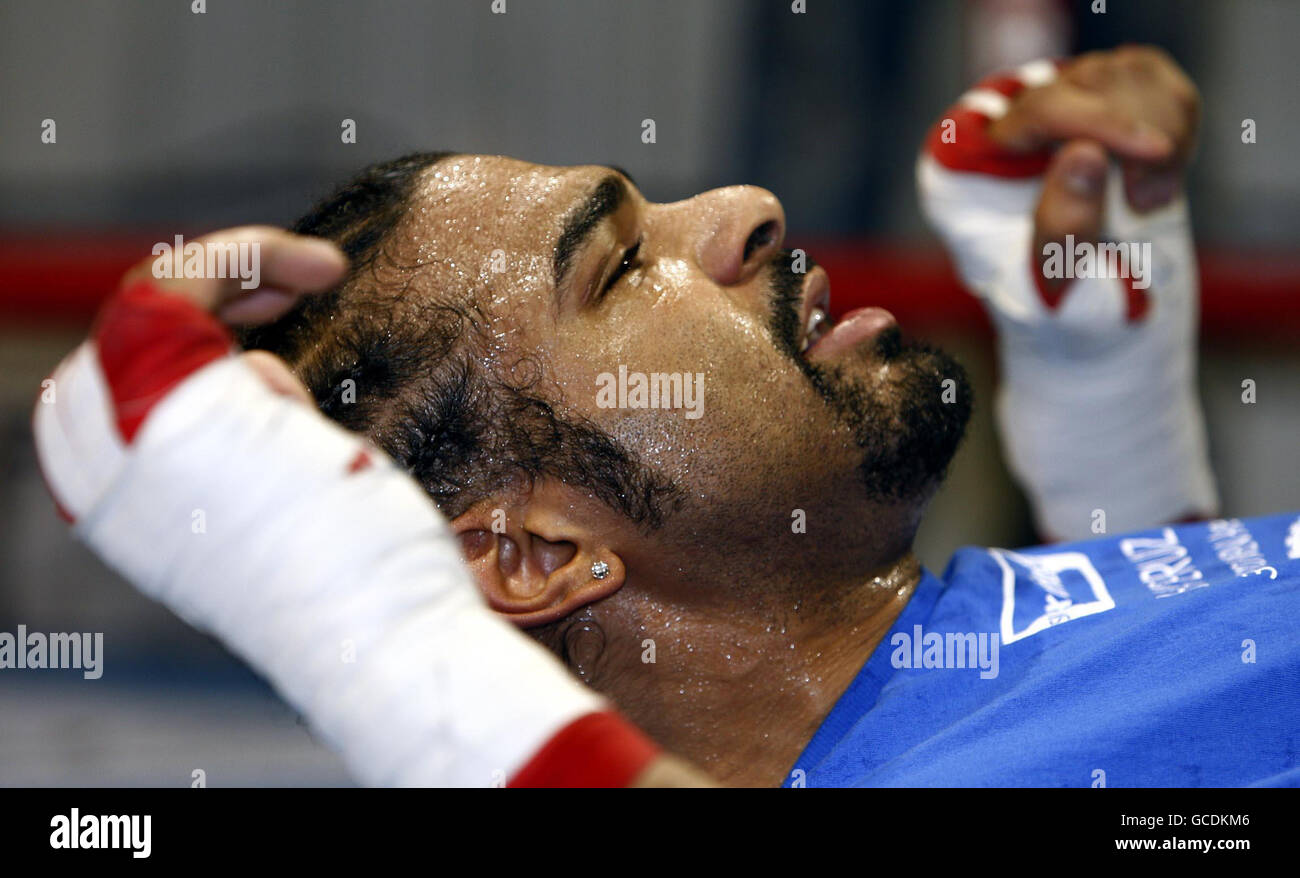 David haye training session hi-res stock photography and images - Alamy