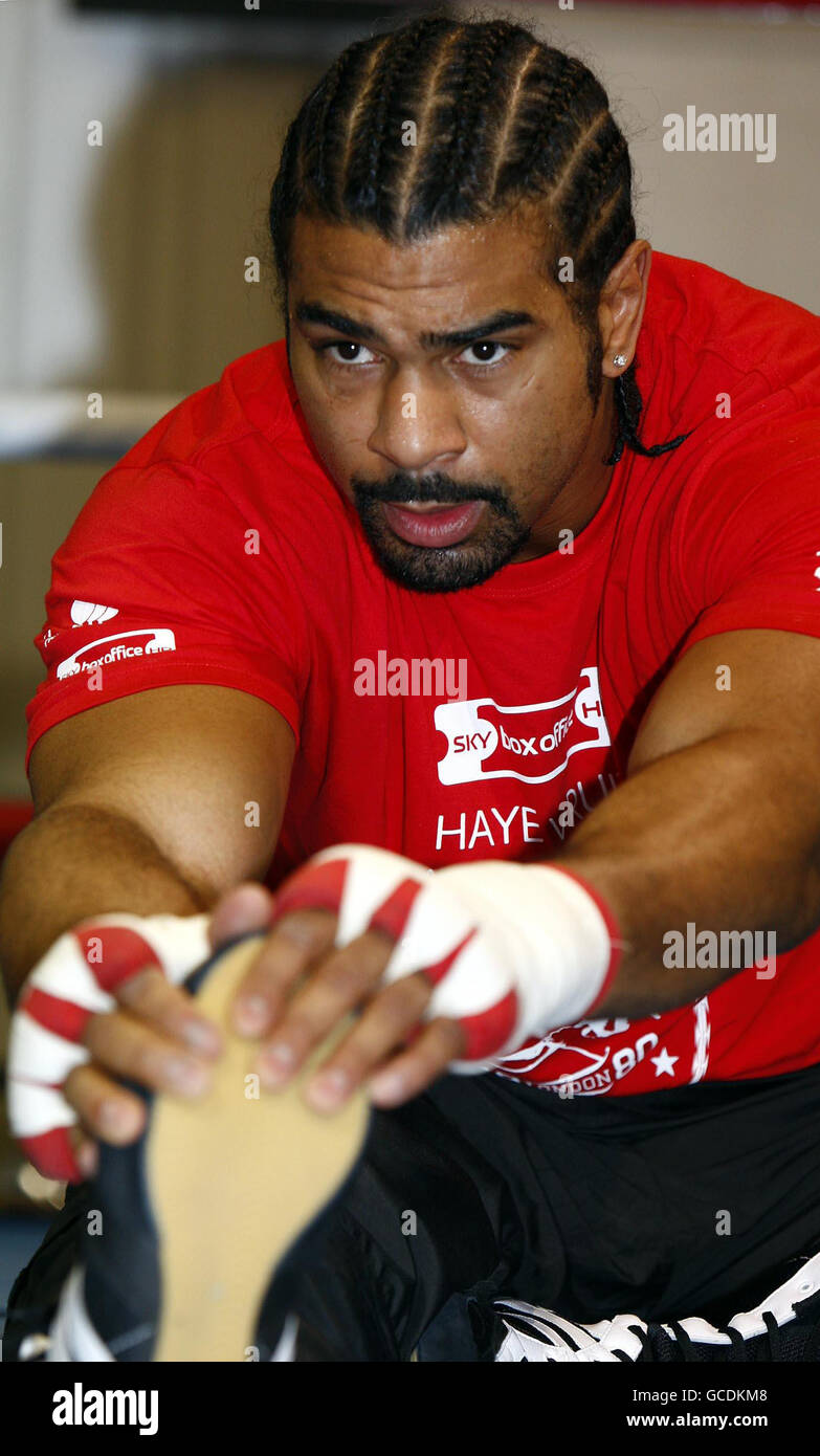 David haye training session hi-res stock photography and images - Alamy