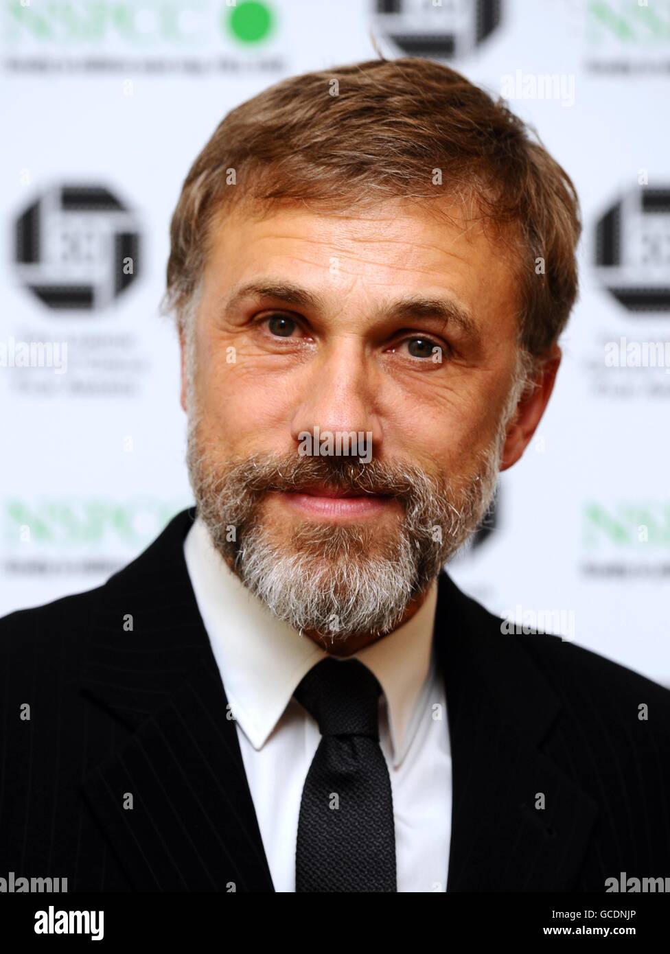 Celebrity actor smiling black suit moustache awards hi-res stock ...