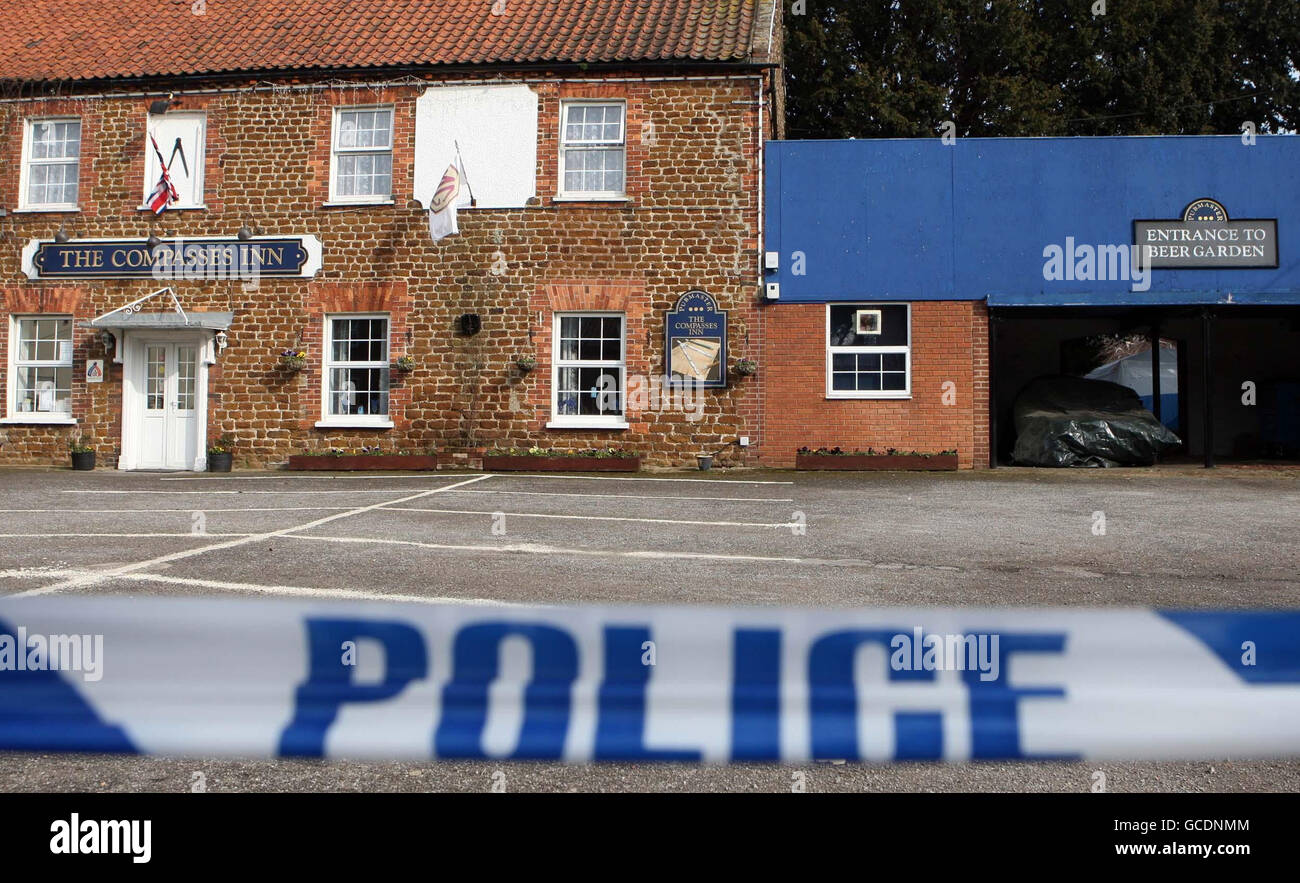 A view of The Compasses Inn, in Snettisham, Norfolk, following the ...