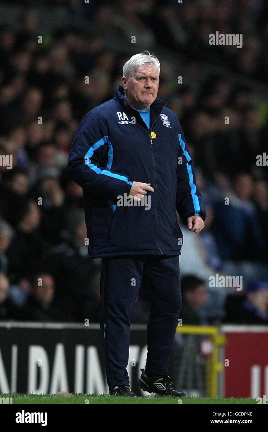 Birmingham City first team coach Roy Aitken on the touchline Stock ...