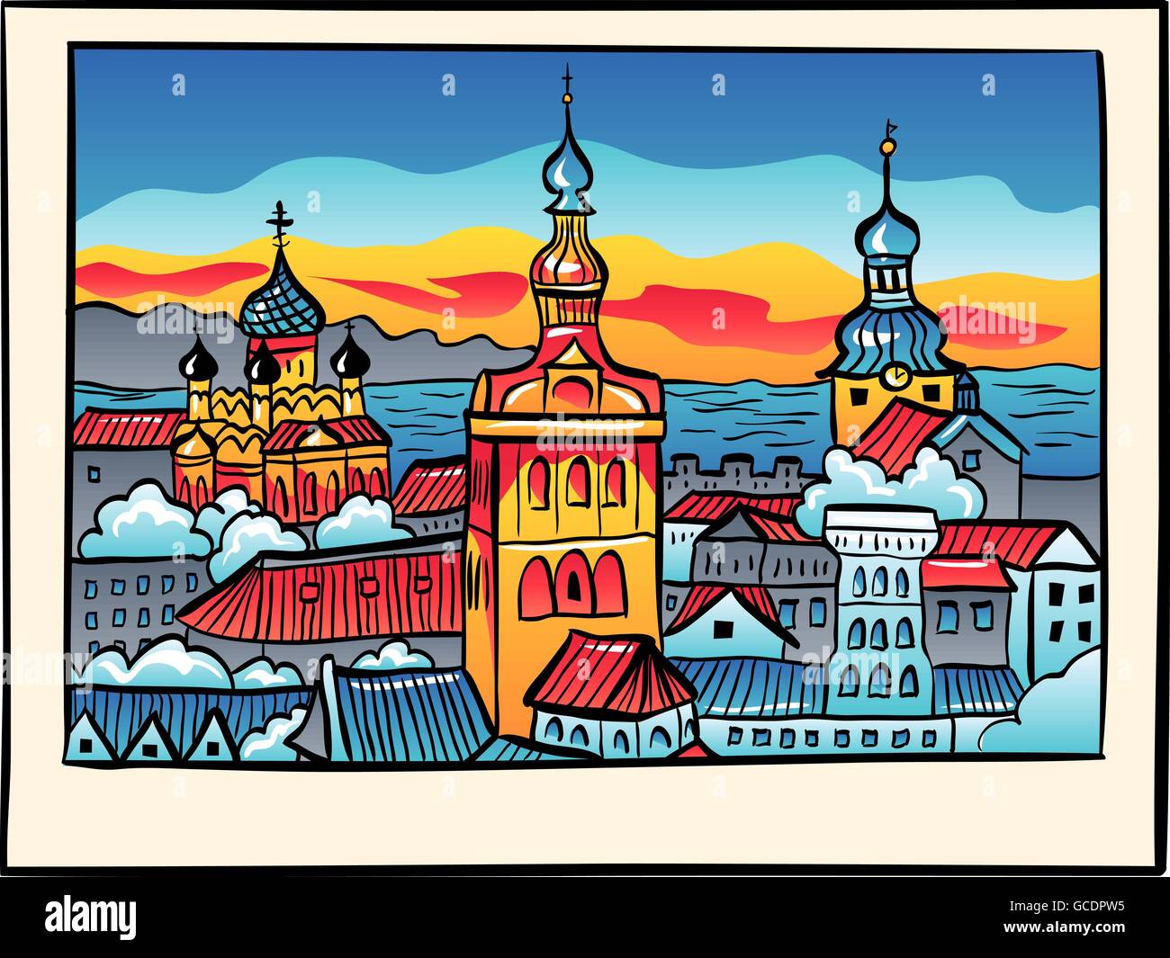 Old house hall night Stock Vector Images - Alamy