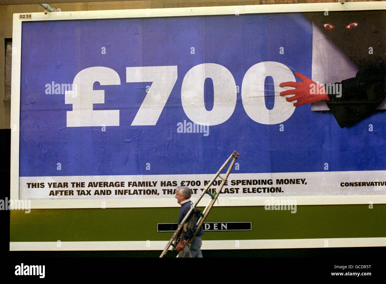 LATEST IN A SERIES OF TORY PARTY `DEMON EYES' CAMPAIGN POSTERS IS ...