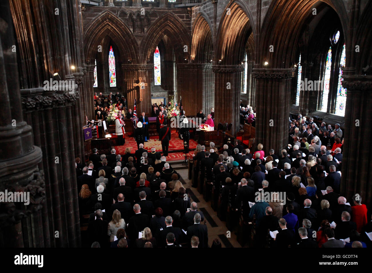 The memorial service at Glasgow Cathedral to commemorate the 50th ...