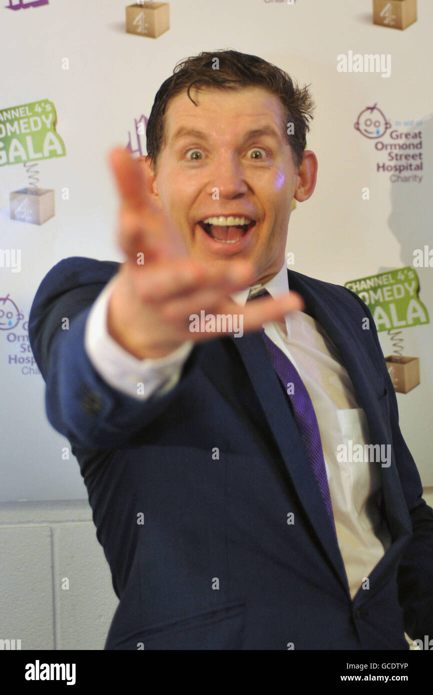 Lee Evans after his performance at the Channel 4 Comedy Gala, in aid of ...