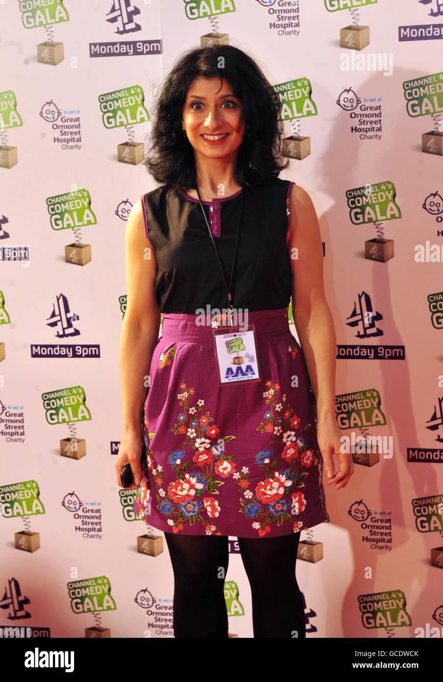 Shappi Khorsandi attends the Channel 4 Comedy Gala, in aid of Great ...