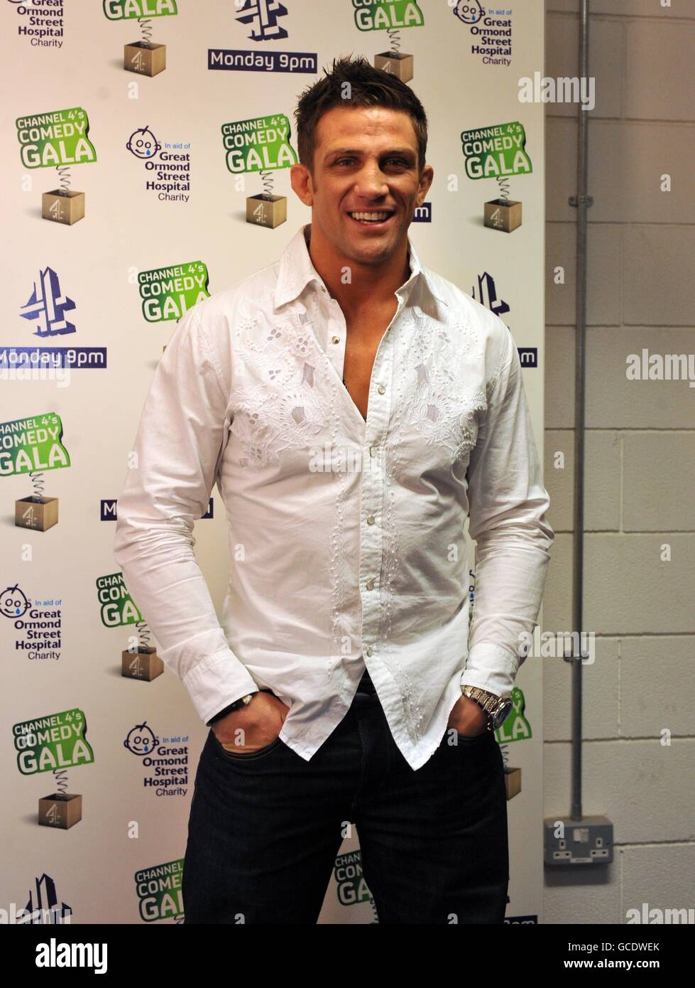 Alex Reid, backstage for the C4 Comedy Gala, in aid of Great Ormond ...