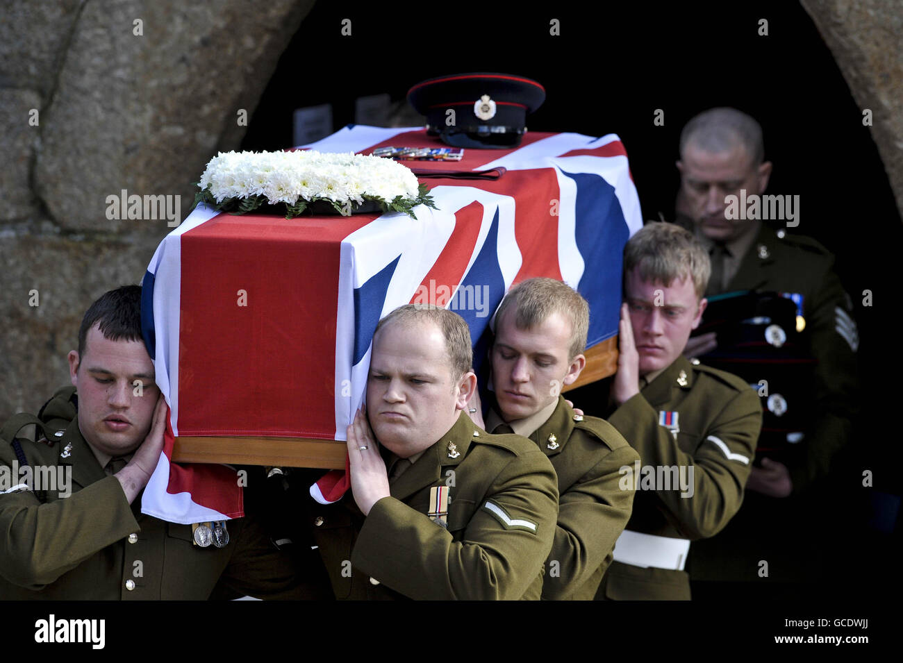 Sergeant Paul Fox funeral Stock Photo - Alamy