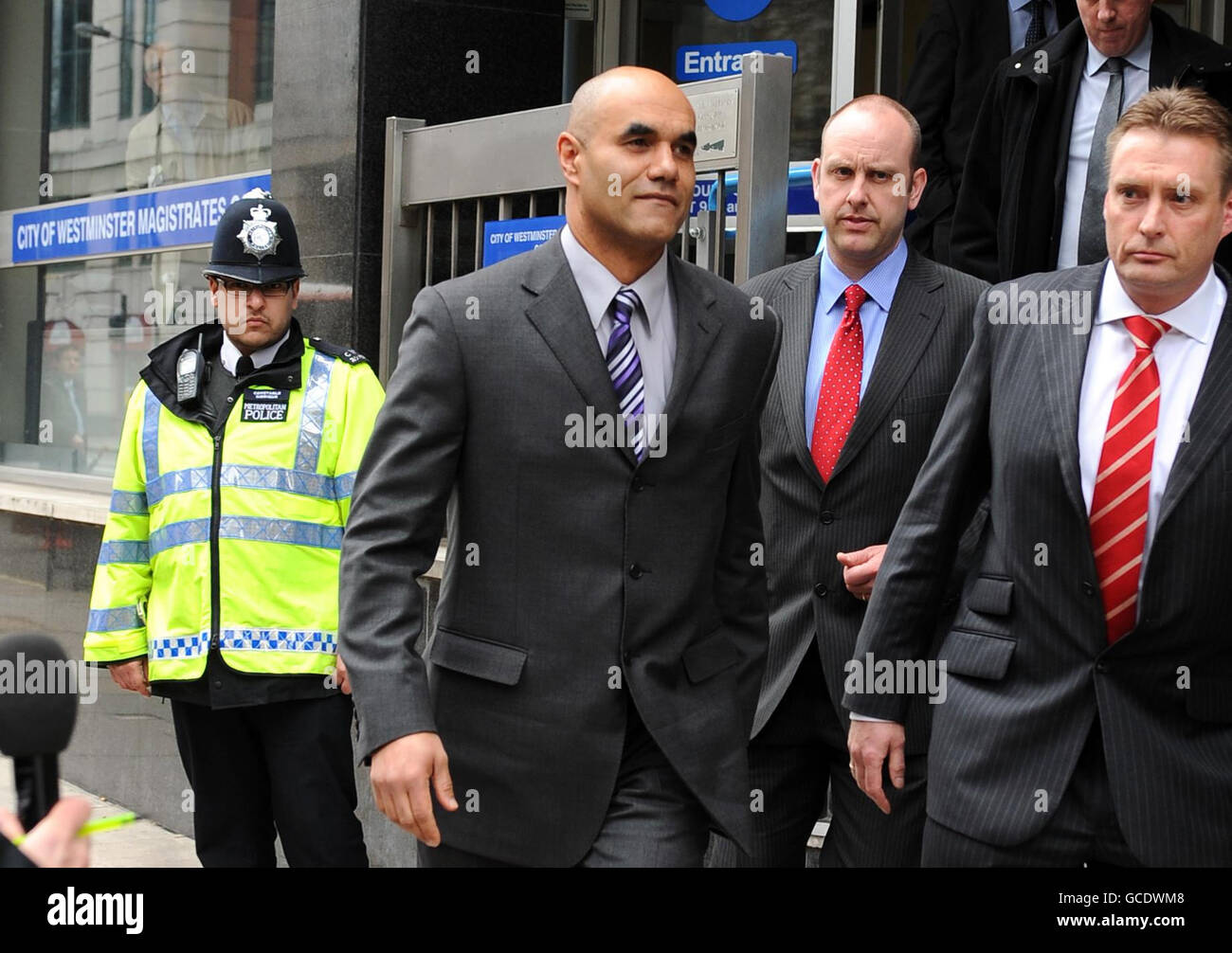 Delroy Smellie court case Stock Photo - Alamy