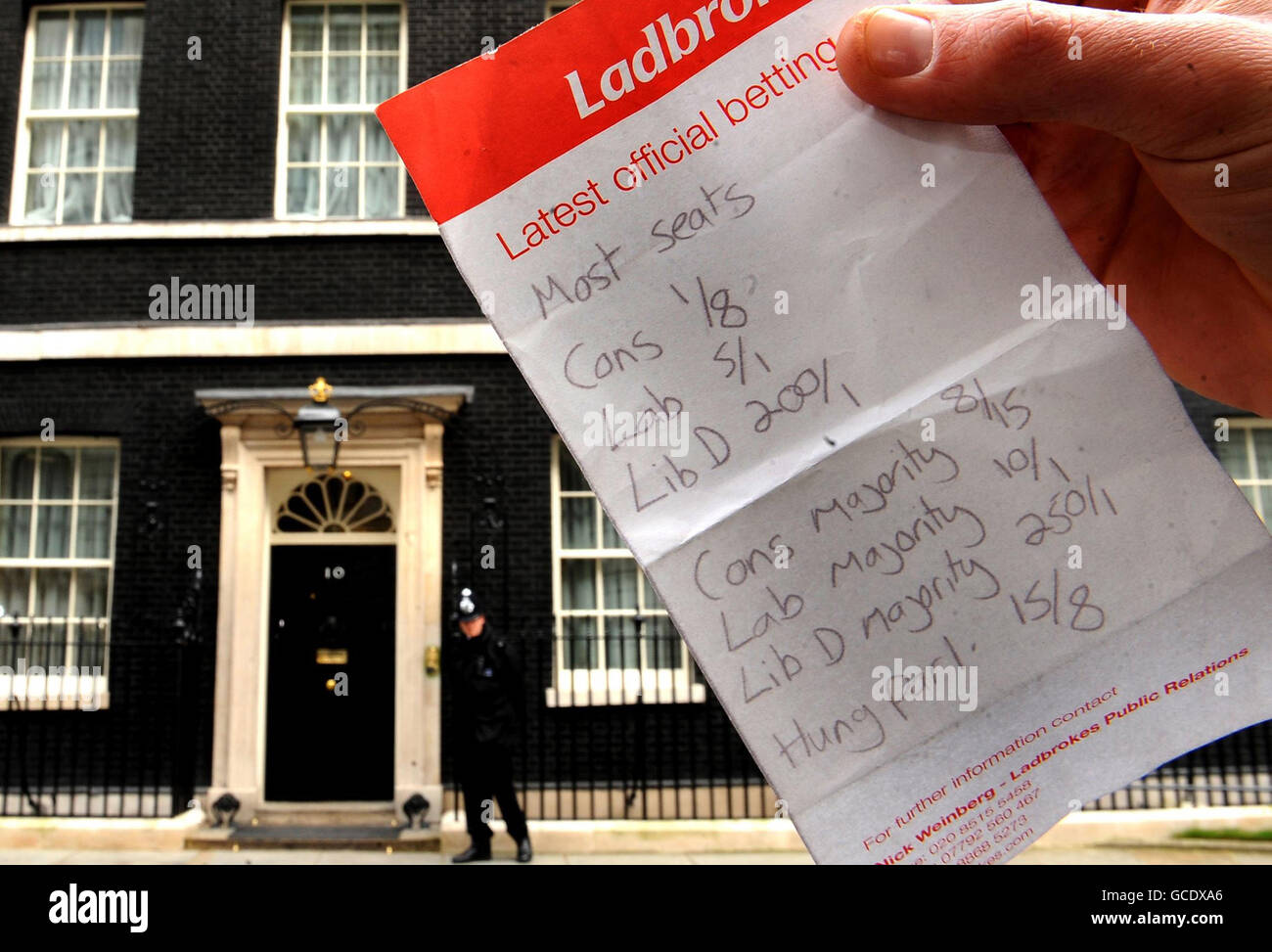 2010 General Election - Date Named Stock Photo - Alamy
