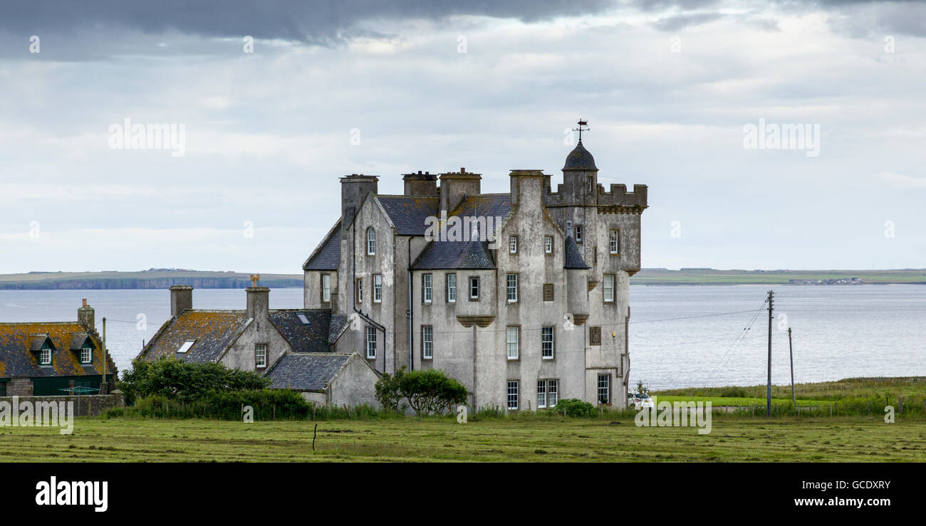 Large and small houses on the coast; Scotland Stock Photo - Alamy