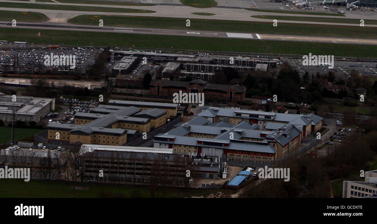 Immigration removal detention centre near terminal of heathrow airport ...