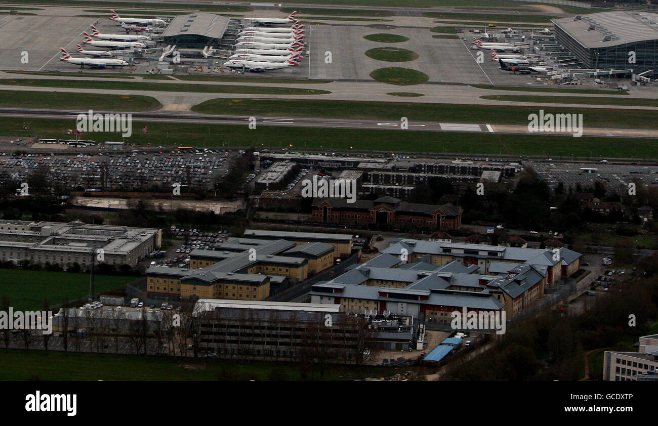 Immigration removal detention centre near terminal of heathrow airport ...