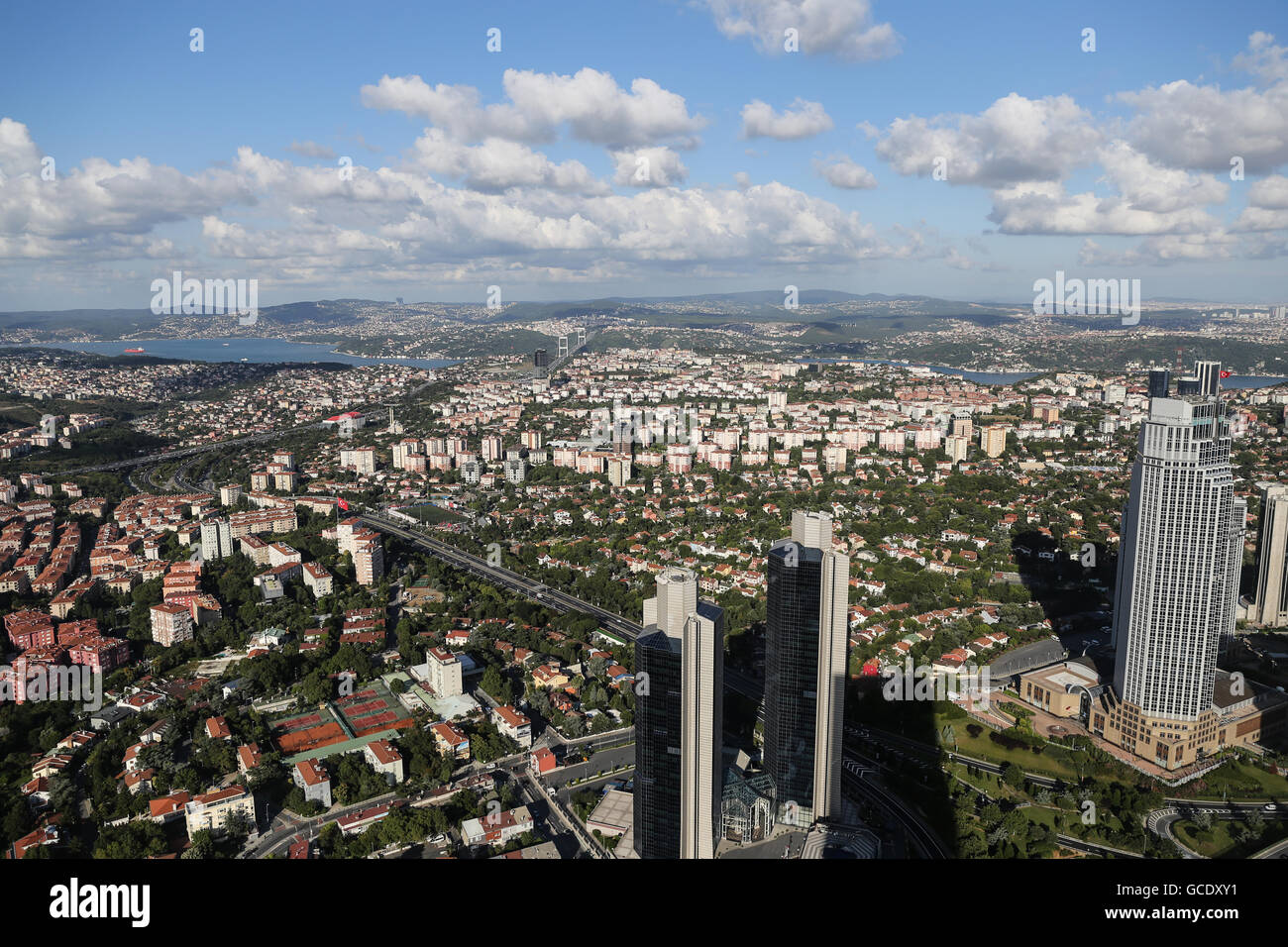 Aerial view of Istanbul City in Turkey Stock Photo - Alamy