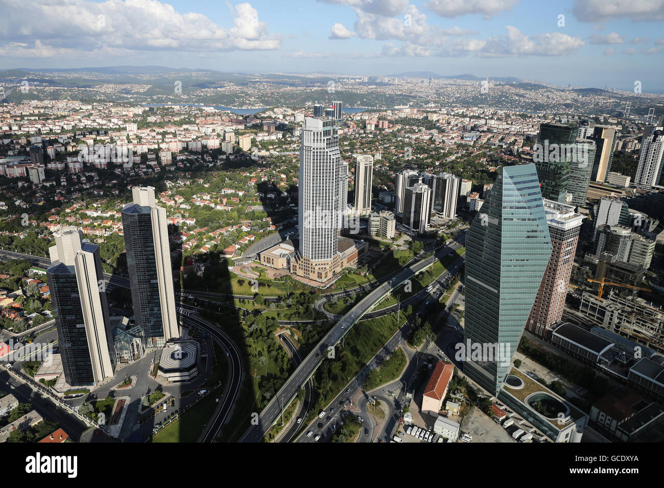 Aerial view of Istanbul City in Turkey Stock Photo - Alamy
