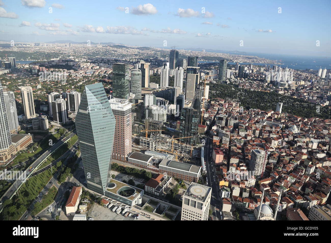 Aerial view of Istanbul City in Turkey Stock Photo - Alamy