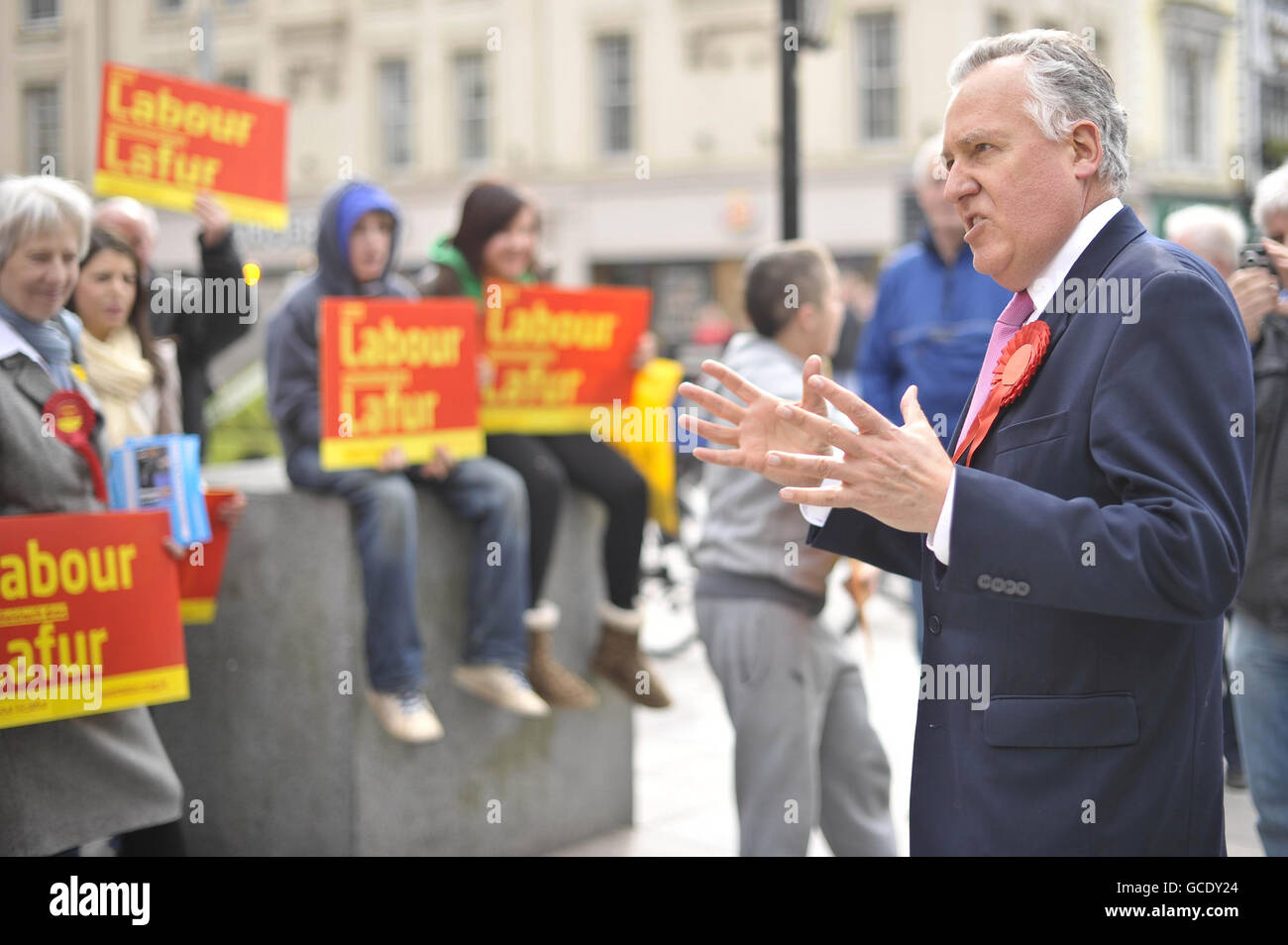 Where he launched the welsh labour general election campaign hi-res ...