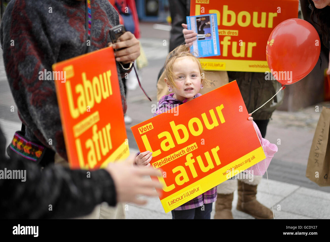 Young labour supporter hi-res stock photography and images - Alamy