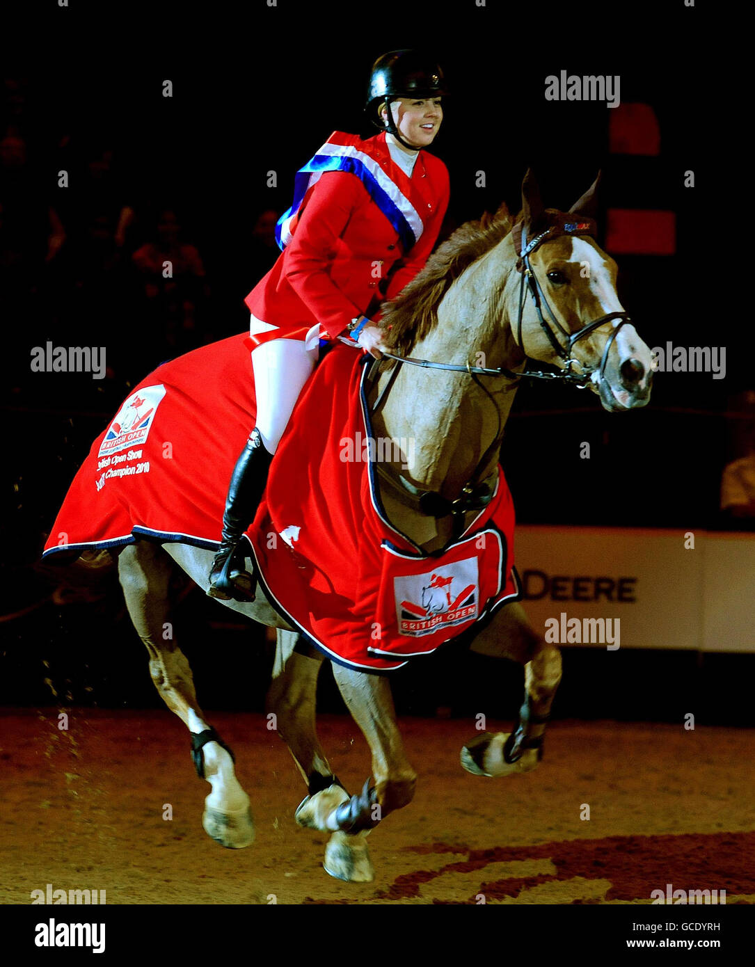Ellen Whitaker Showjumper Equestrian Rider High Resolution Stock ...