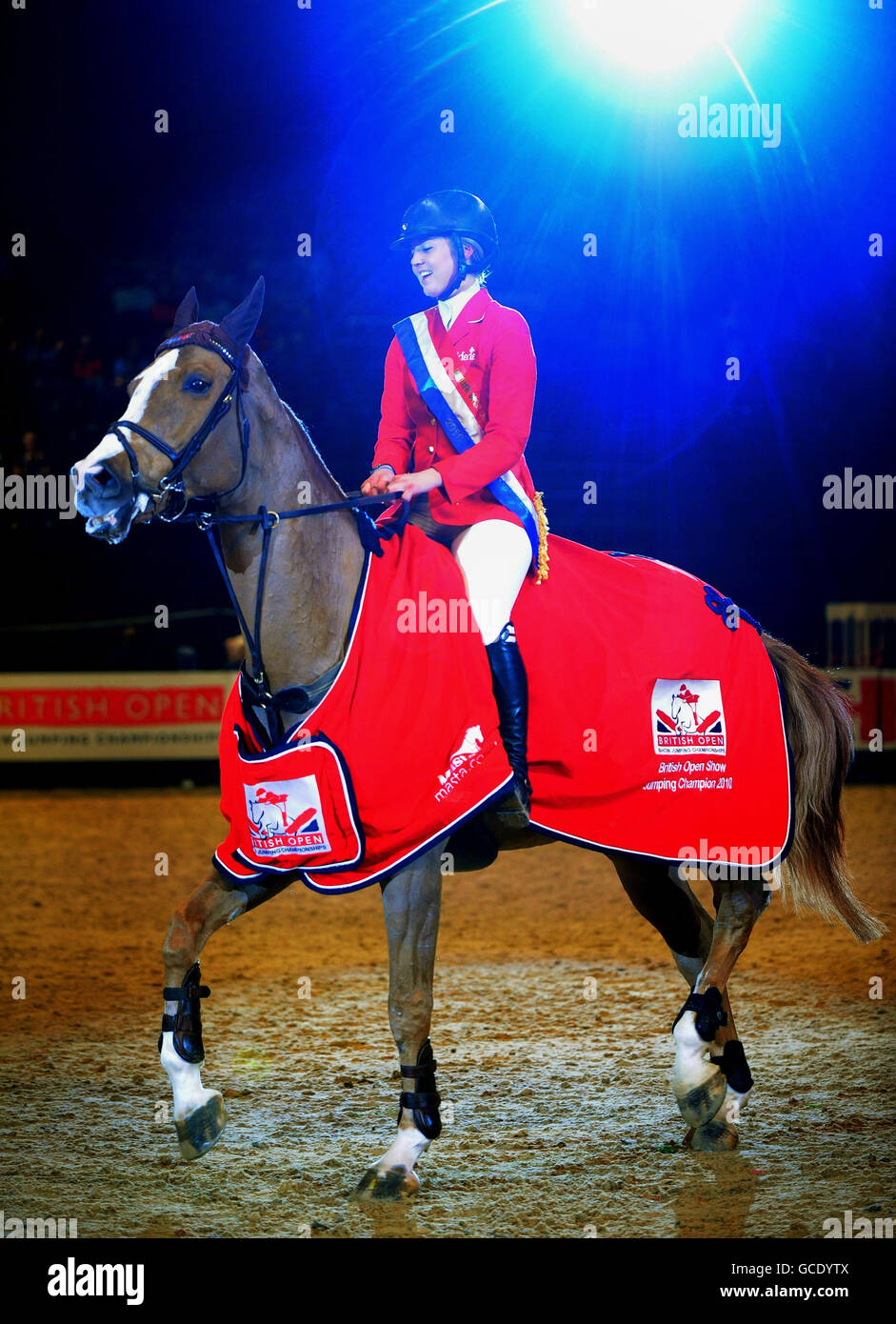 Ellen Whitaker on Equimax Ocolado after winning tonight's final of the ...