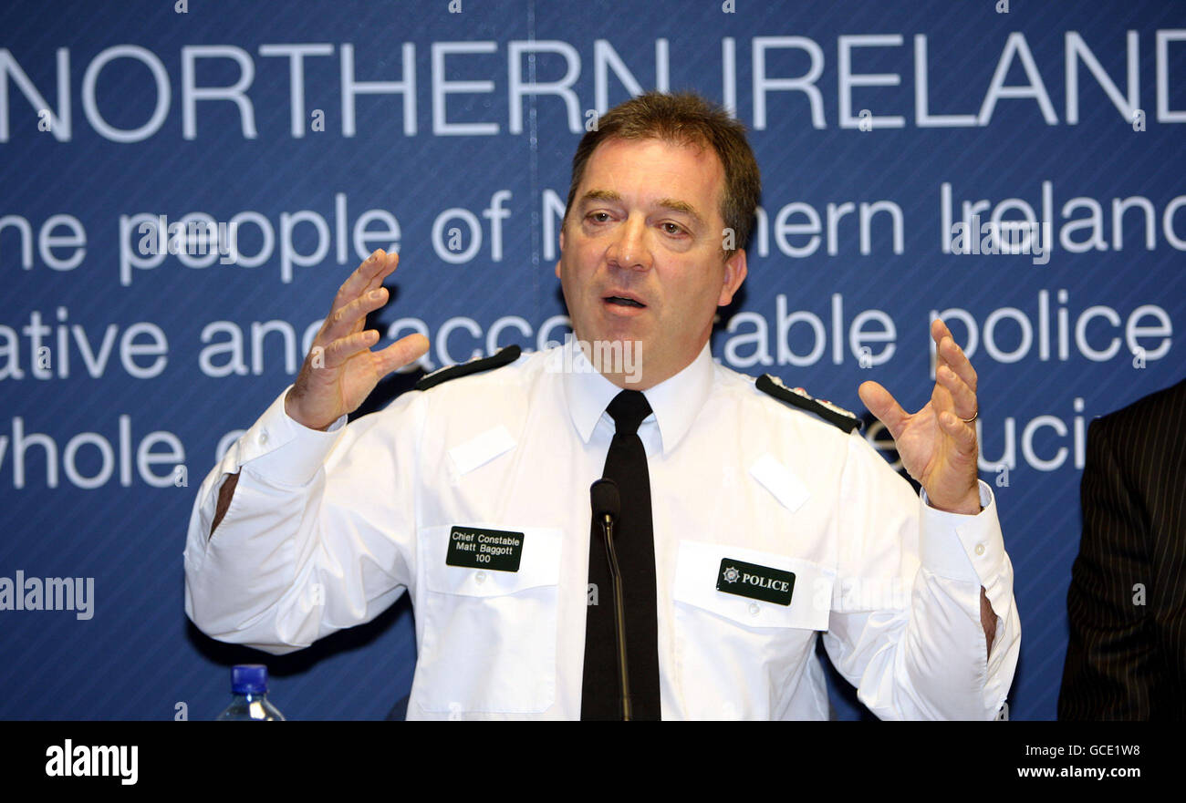 Chief Constable of the PSNI Matt Baggott ,speaking at the Policing ...