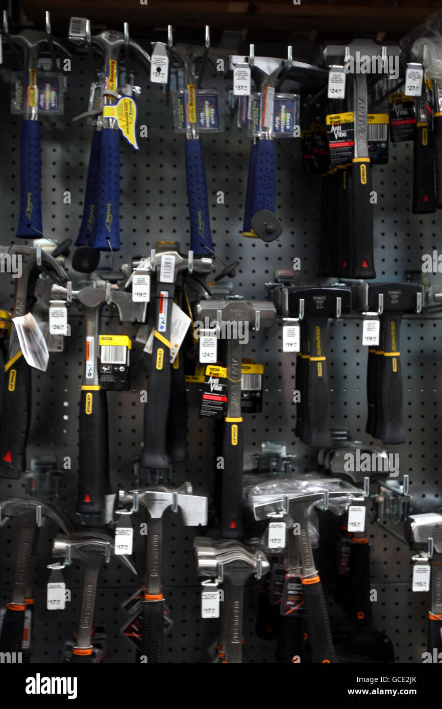 Hammers store hi-res stock photography and images - Alamy