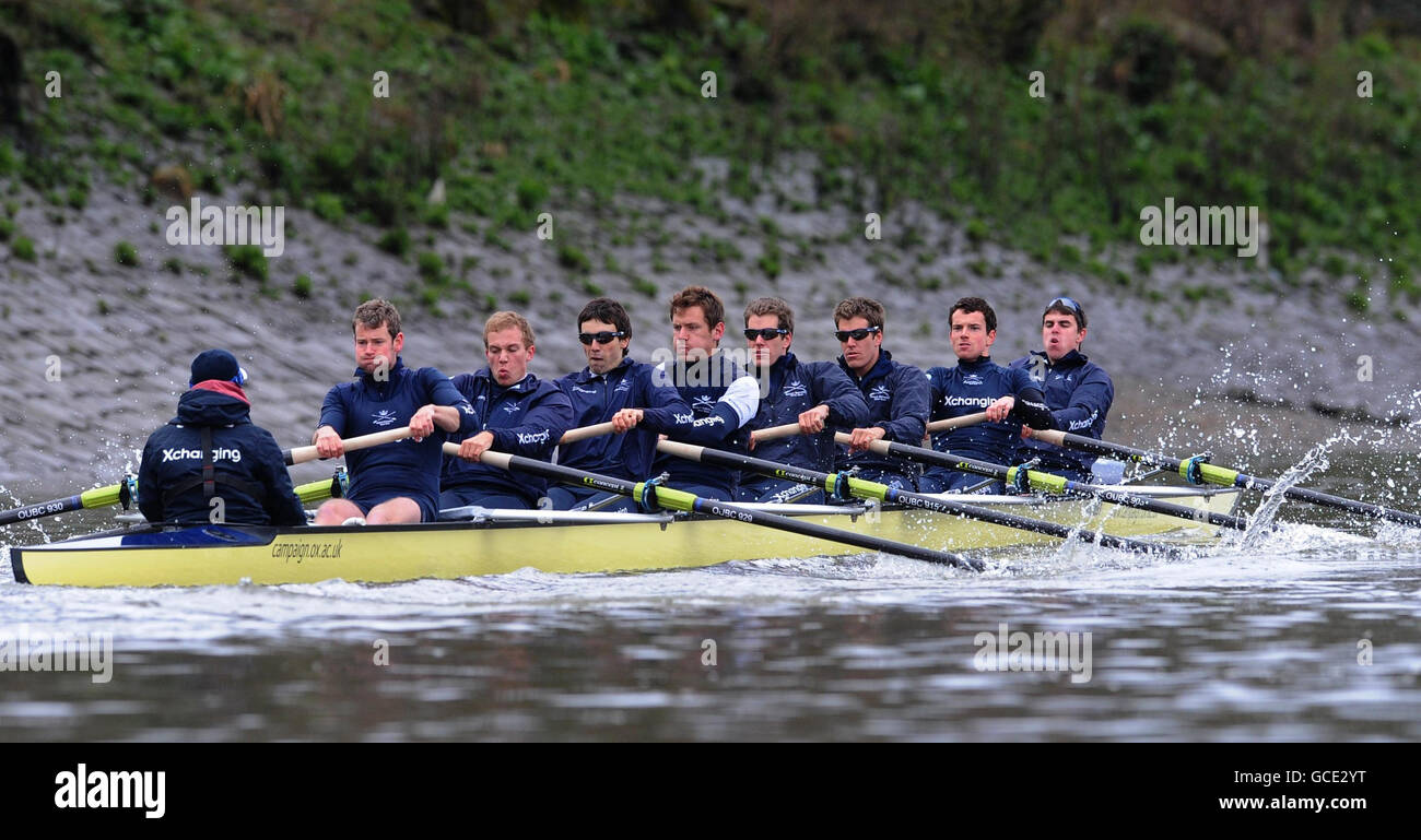 Oxford's team (left to right) Cox Adam Barhamand, Charlie Burkitt ...