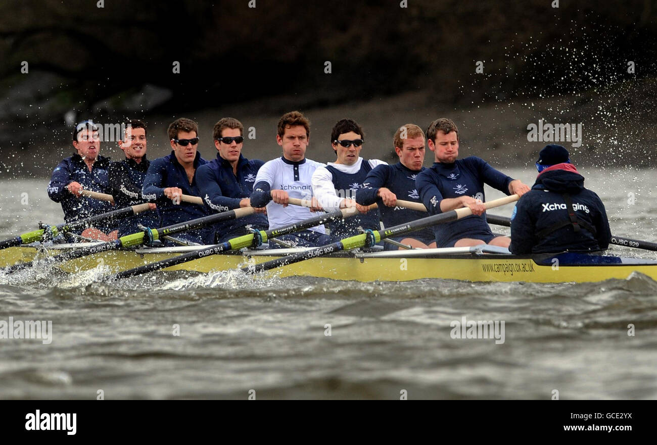 Rowing - 2010 Xchanging Boat Race - Oxford and Cambridge Training ...