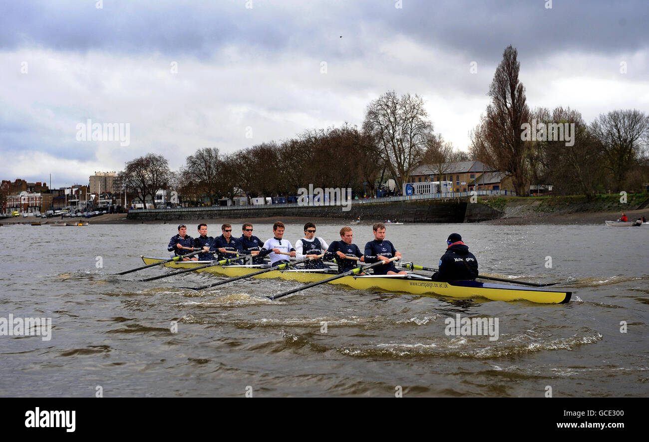 Rowing - 2010 Xchanging Boat Race - Oxford and Cambridge Training ...