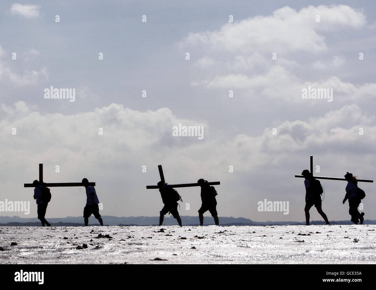 Christian pilgrim walks hi-res stock photography and images - Alamy