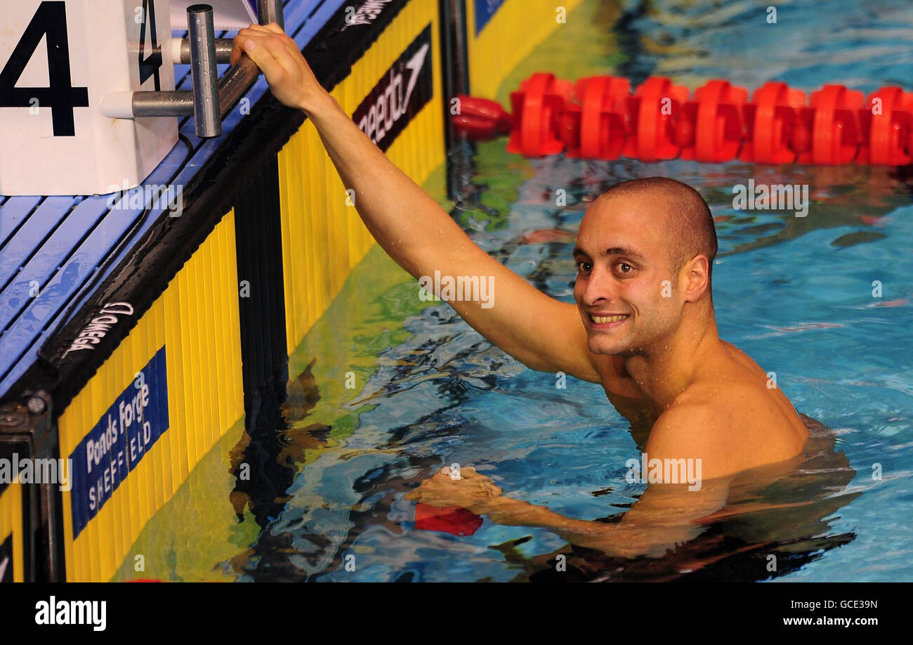 Stockport Metro's James Goddard celebrates after winning the Men's Open ...