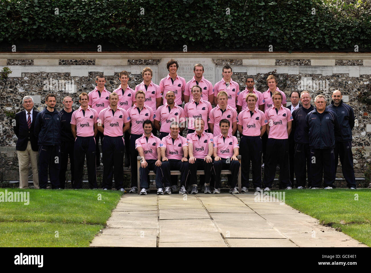 Middlesex CCC Photo Call 2010. (L-R) Front Row: Ben Scott, Andrew ...