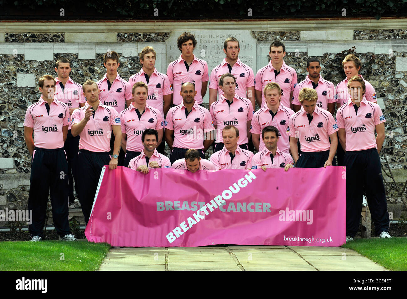 Middlesex CCC Photo Call 2010. (L-R) Front Row: Ben Scott, Andrew ...
