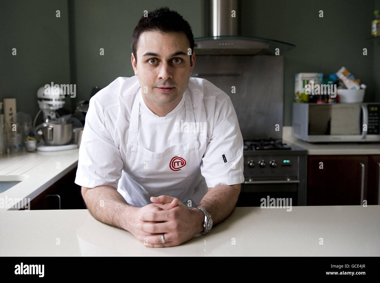 MasterChef winner Dhruv Baker, 34, at his home in south London Stock ...