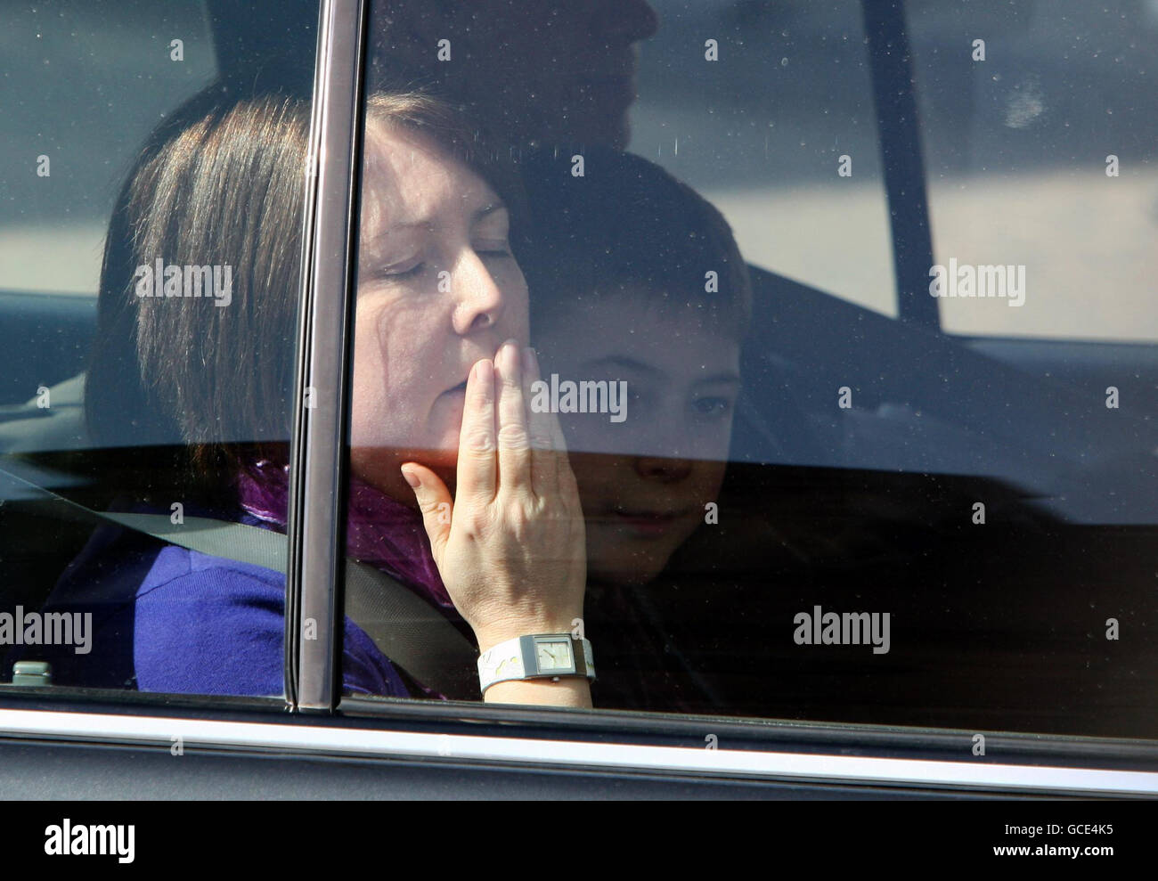 Nathasha Paton's mother Jackie and brother Fraser leave a "Celebration ...