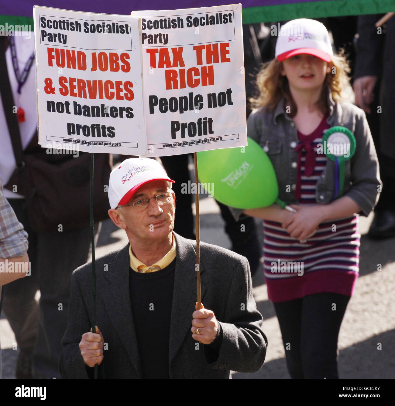 Nationwide services demonstrations Stock Photo - Alamy