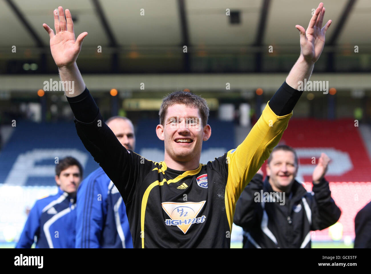 Michael mcgovern celebrating hi-res stock photography and images - Alamy