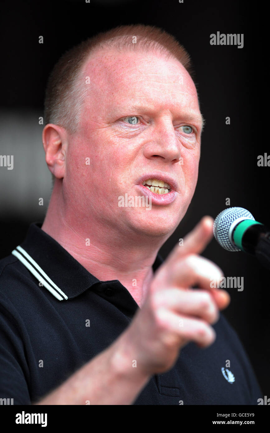 General Secretary of the Fire Brigades Union, Matt Wrack speaks at the ...