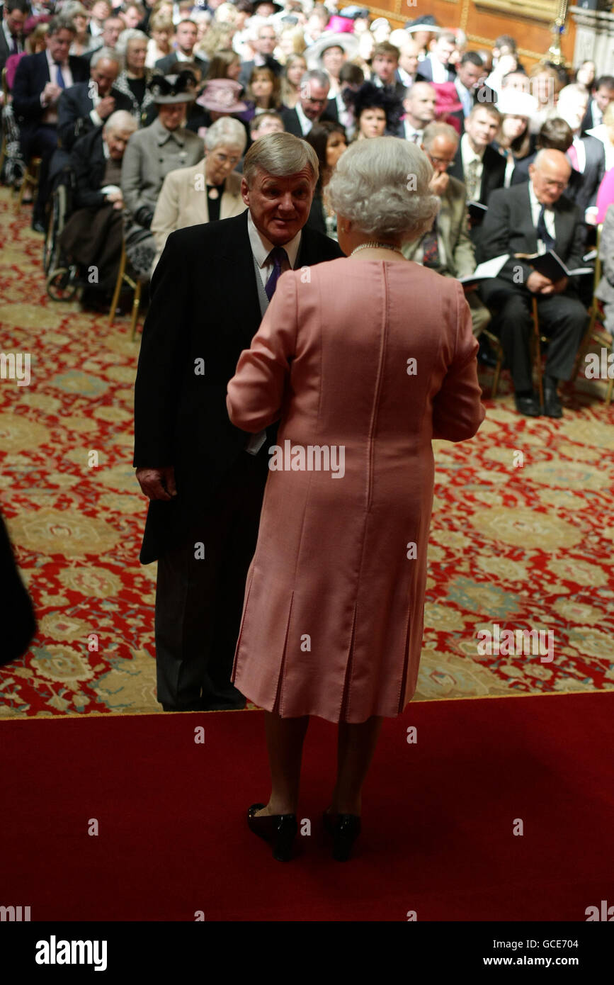 Mr. Alan Cassidy from Maidenhead is made an MBE by The Queen at Windsor ...