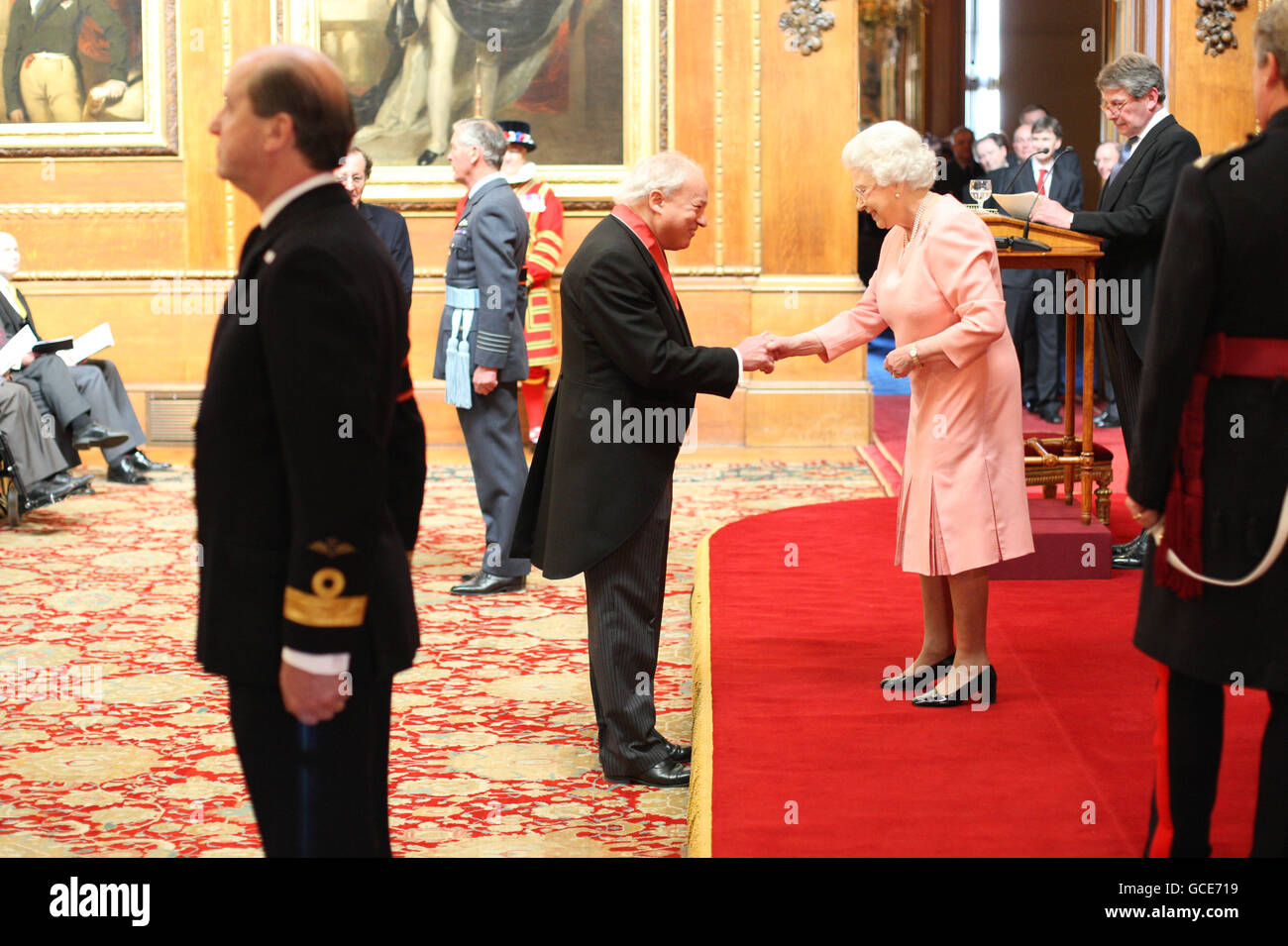 Mr. Keith Cutler from Salisbury is made a CBE by The Queen at Windsor ...
