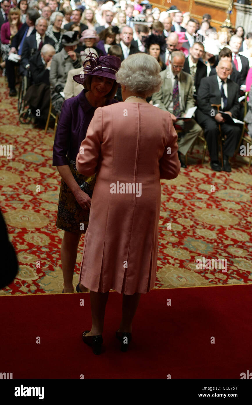Dr. Janet Clarke from Worcester is made an MBE by The Queen at Windsor ...