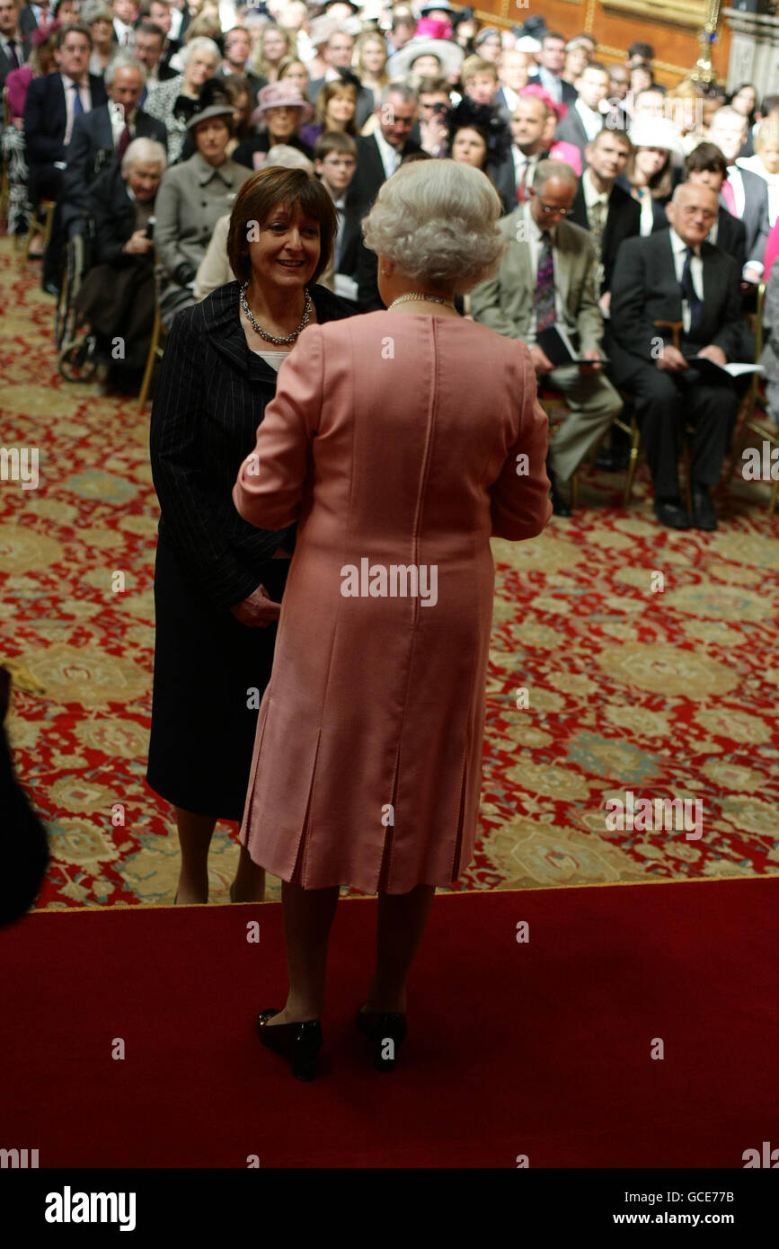 Bethan Guilfoyle from Pontyclun is made a CBE by The Queen at Windsor ...