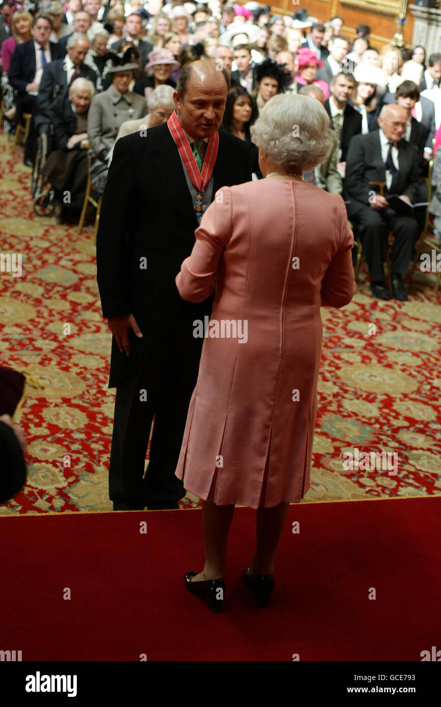 Colonel Christopher Manning is made a CBE by The Queen at Windsor ...