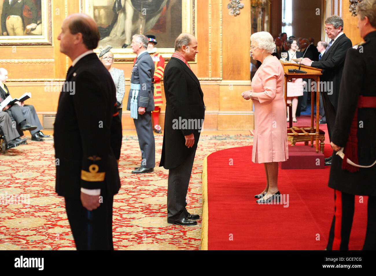 Colonel Christopher Manning is made a CBE by The Queen at Windsor ...