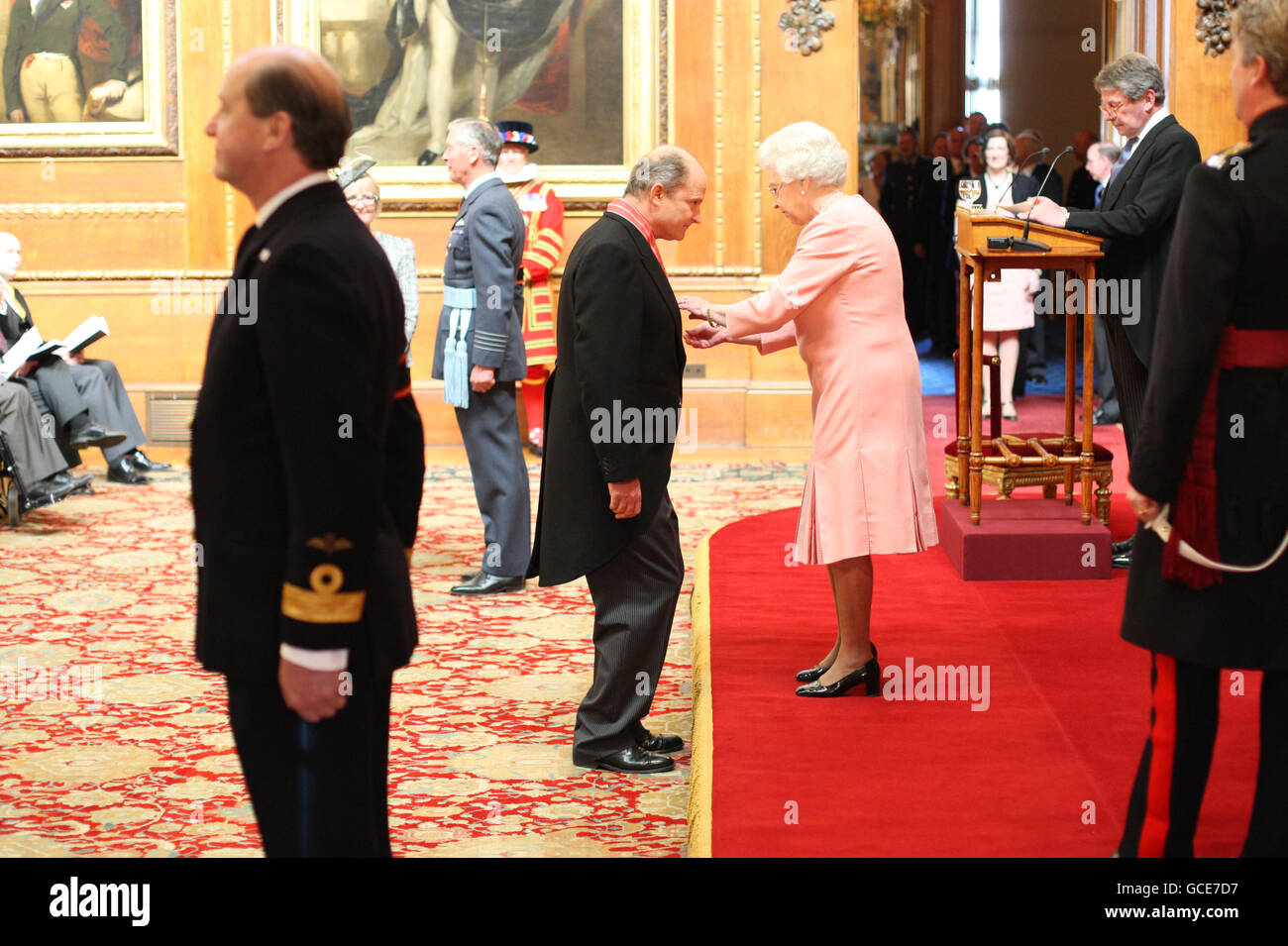 Colonel Christopher Manning is made a CBE by The Queen at Windsor ...