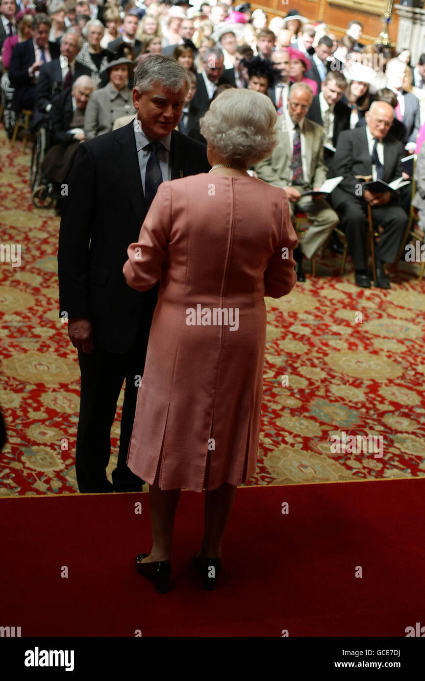 Mr. Ian Smith from Marlborough is made an MBE by The Queen at Windsor ...