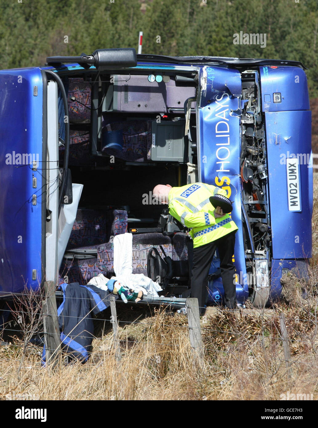 Coach crash in dalwhinnie hi-res stock photography and images - Alamy