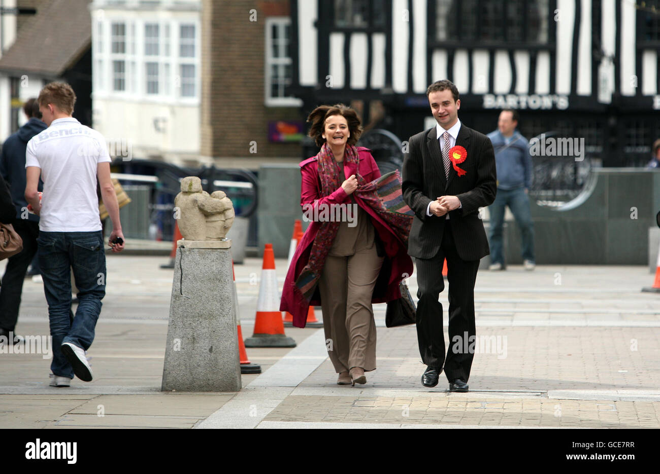 Cherie Blair meets local residents in Leatherhead, Surrey with Labour's ...